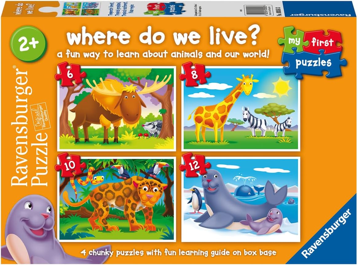 Ravensburger: Where Do We Live?: 6/8/10/12 Piece Puzzle – Puzzled Gamer