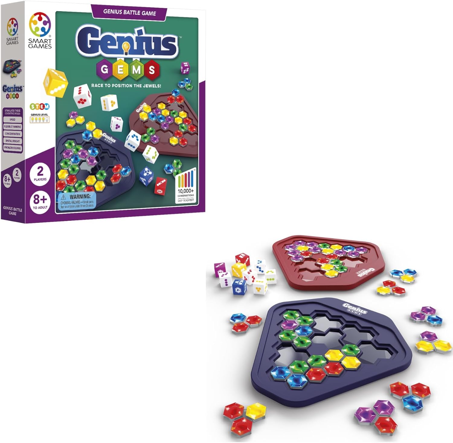 SmartGames: Genius Gems: 2 Player Battle Puzzle Game – Puzzled Gamer
