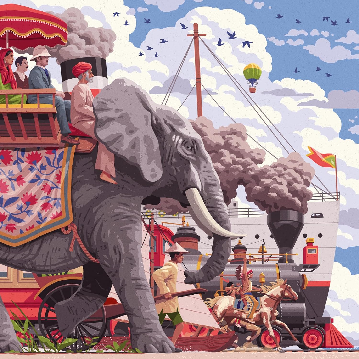 Ravensburger: Art & Soul: Around The World in 80 Days: 750 Piece Puzzl ...