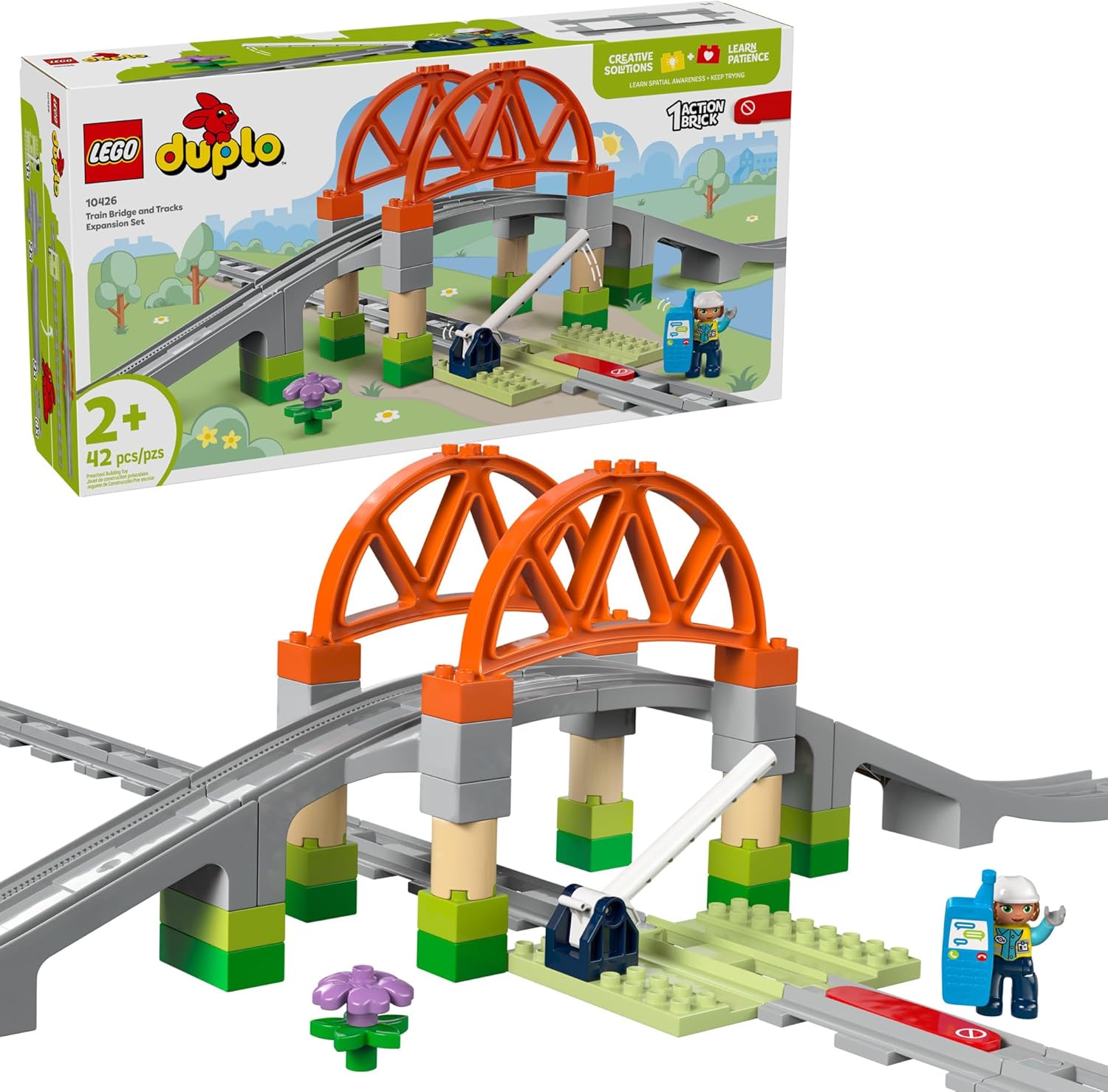 LEGO: Duplo: Train Bridge and Tracks Expansion Set: 10426 – Puzzled Gamer