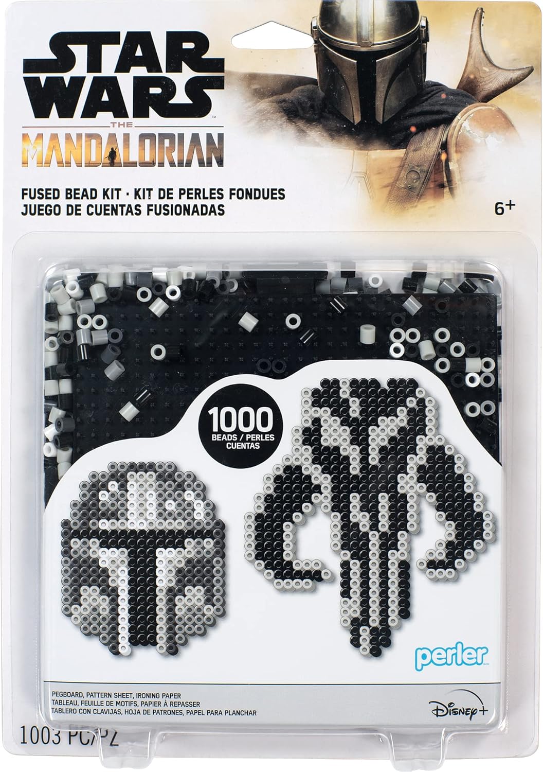 Perler: Mandalorian Helmet and Signet Star Wars Fuse Bead Craft Kit ...