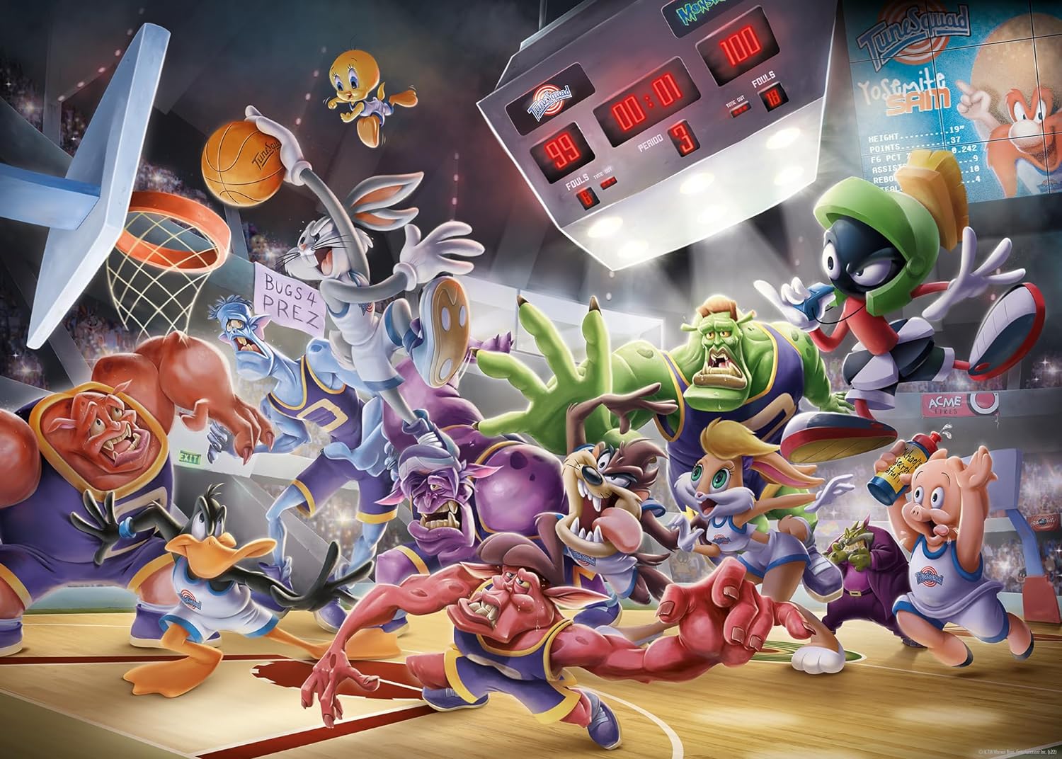 Ravensburger: Space Jam: Final Dunk: 1000 Piece Puzzle – Puzzled Gamer