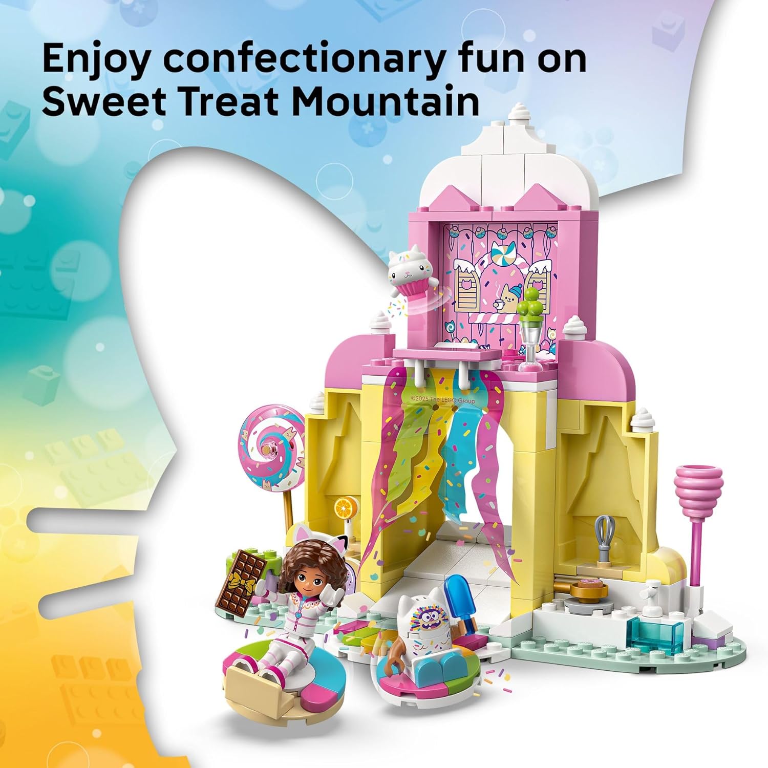 LEGO: Gabby's Dollhouse: Sweet Treat Mountain & Kittty Garden: 11205 ...