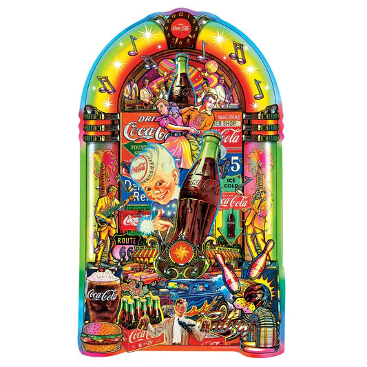 Master Pieces: Coca-Cola Jukebox: 1000 Piece Shaped Puzzle – Puzzled Gamer