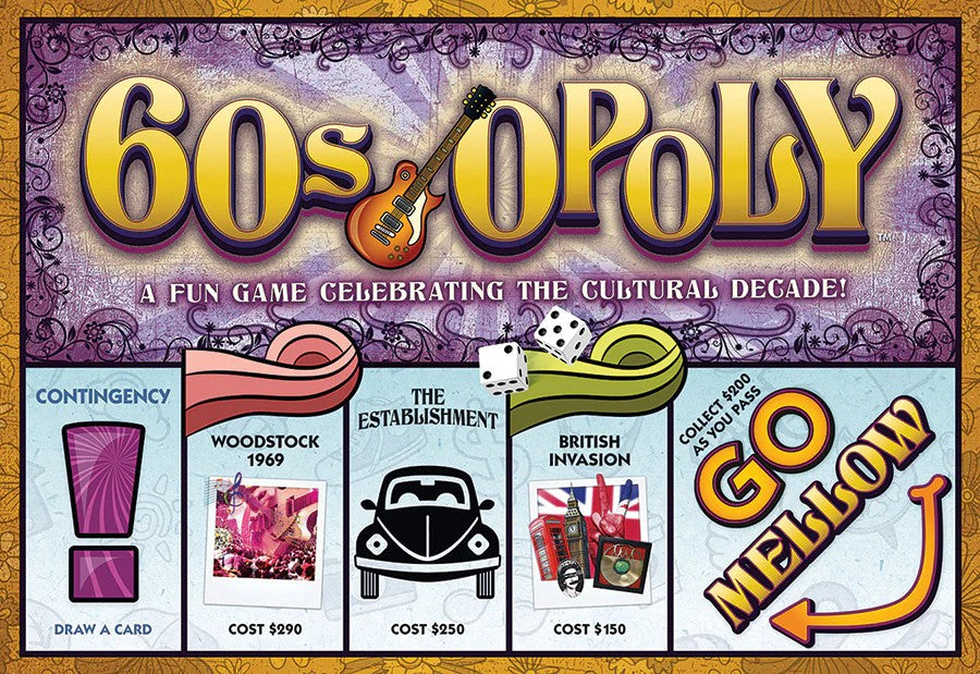 Outset Media: 60s-Opoly: Board Game – Puzzled Gamer
