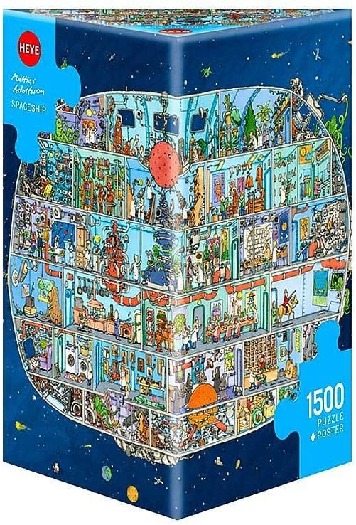 Heye: Spaceship: 1500 Piece Triangular Puzzle – Puzzled Gamer